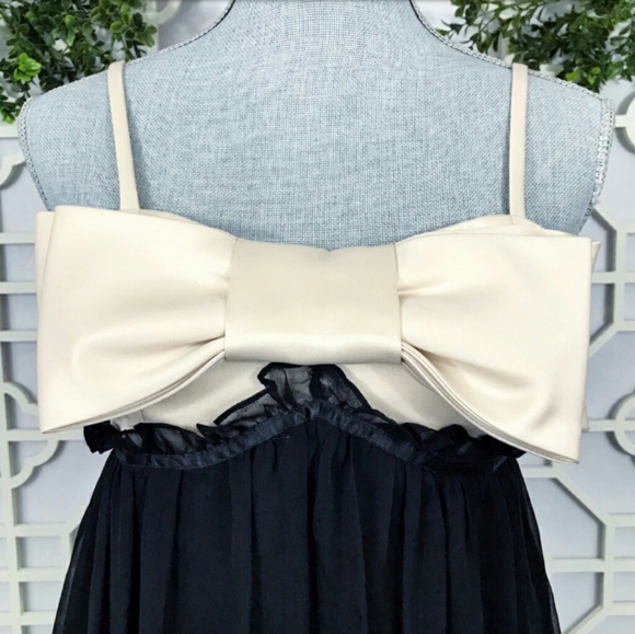 Betsey Johnson | Dresses | Betsey Johnson Silk Exaggerated Bow Dress ...